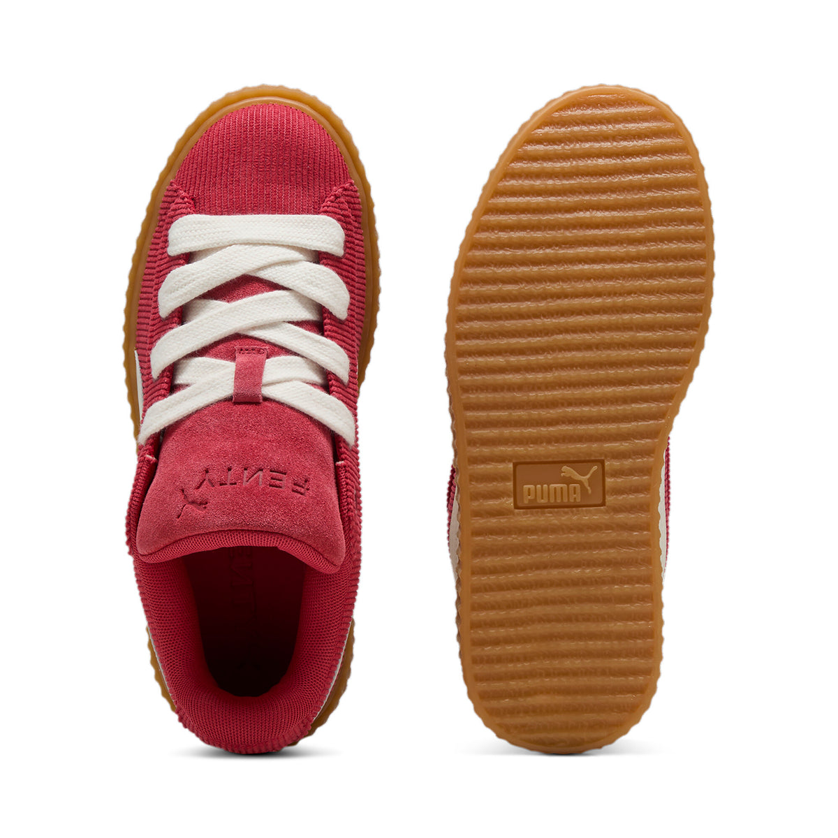 PUMA - Women - Creeper Phatty Corduroy - Red/White – Nohble