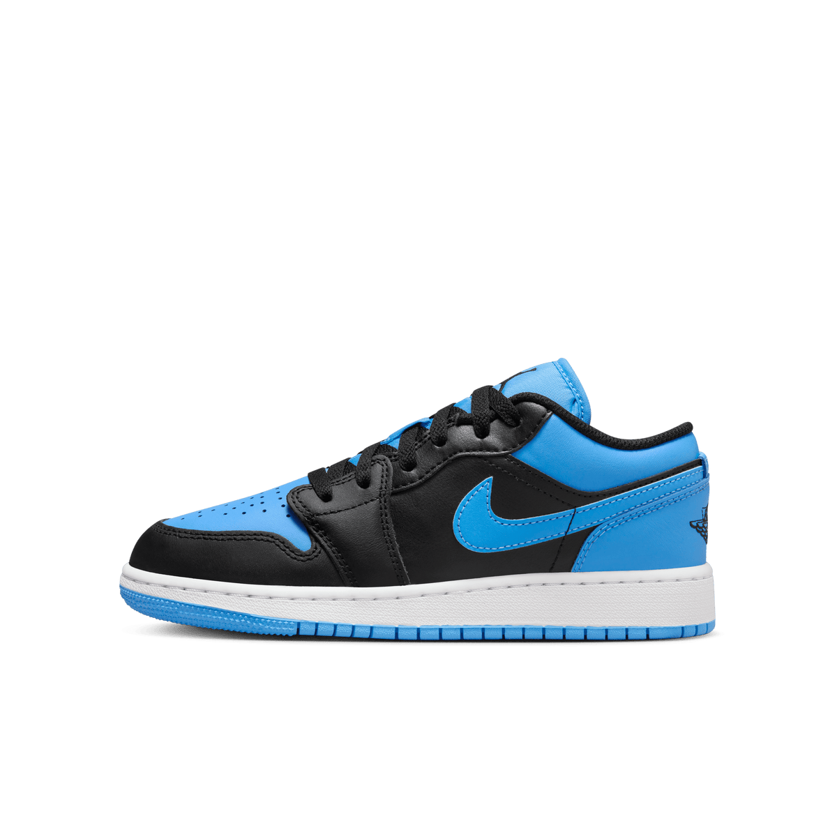 Jordan - Boy - GS Air Jordan 1 Low - Black/University Blue/White – Nohble