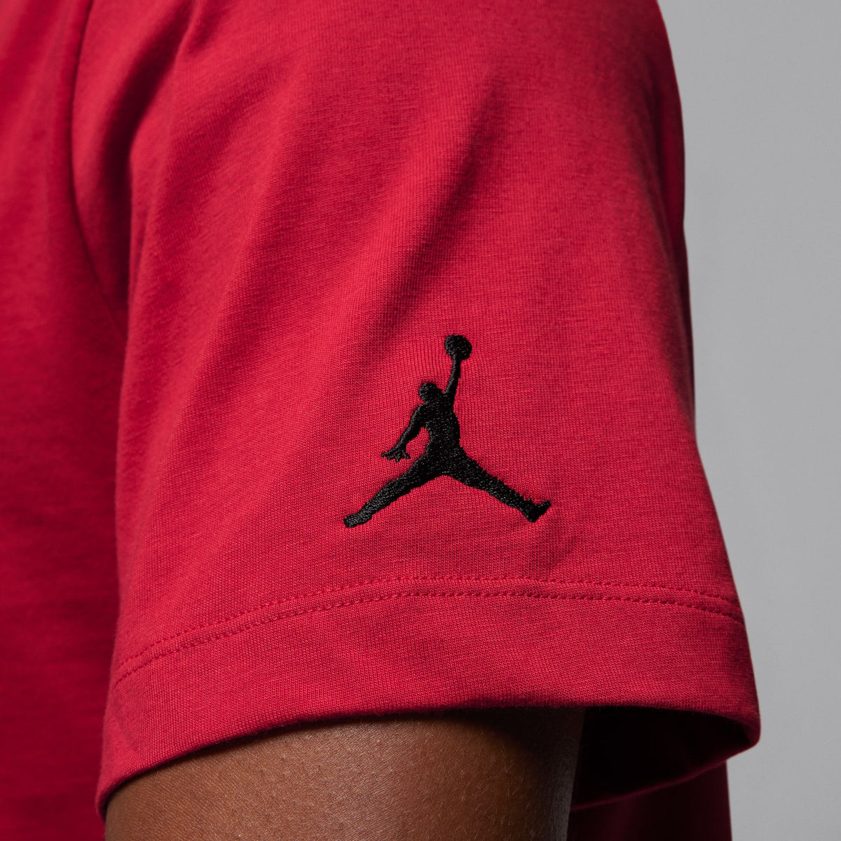 Jordan - Men - Embroidered Air Tee - Gym Red/Black – Nohble