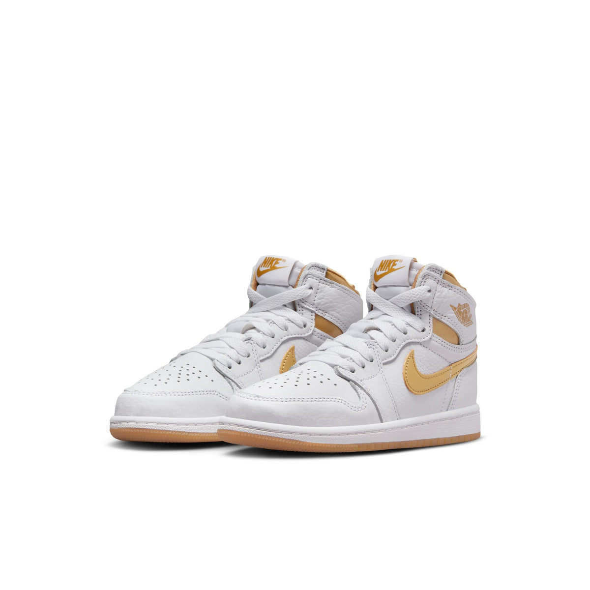 Jordan - Girl - PS Retro 1 High OG - White/Metallic Gold/Light Brown ...