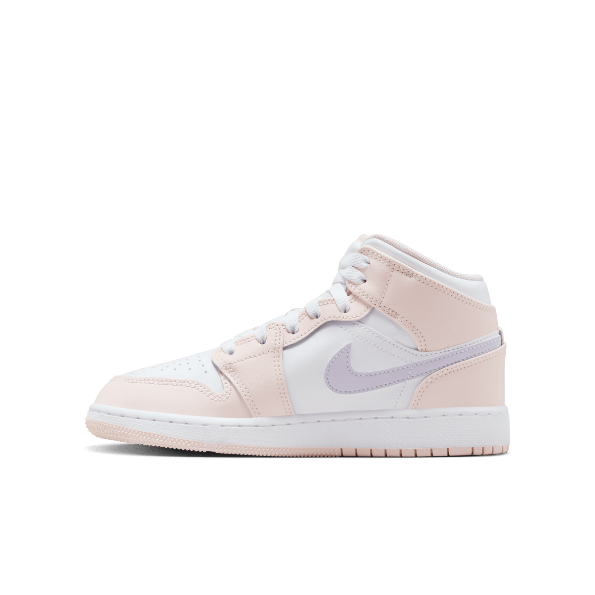 Jordan - Girl - GS Air Jordan 1 Mid - Pink Wash/Violet – Nohble