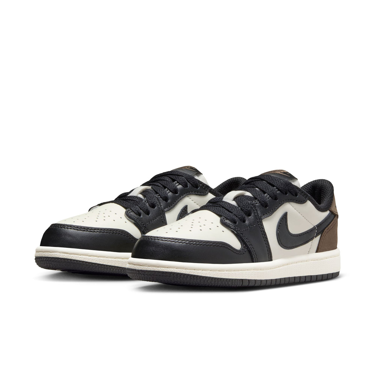 Jordan - Boy - PS Jordan Retro Low OG - White/Black/Dark Mocha – Nohble