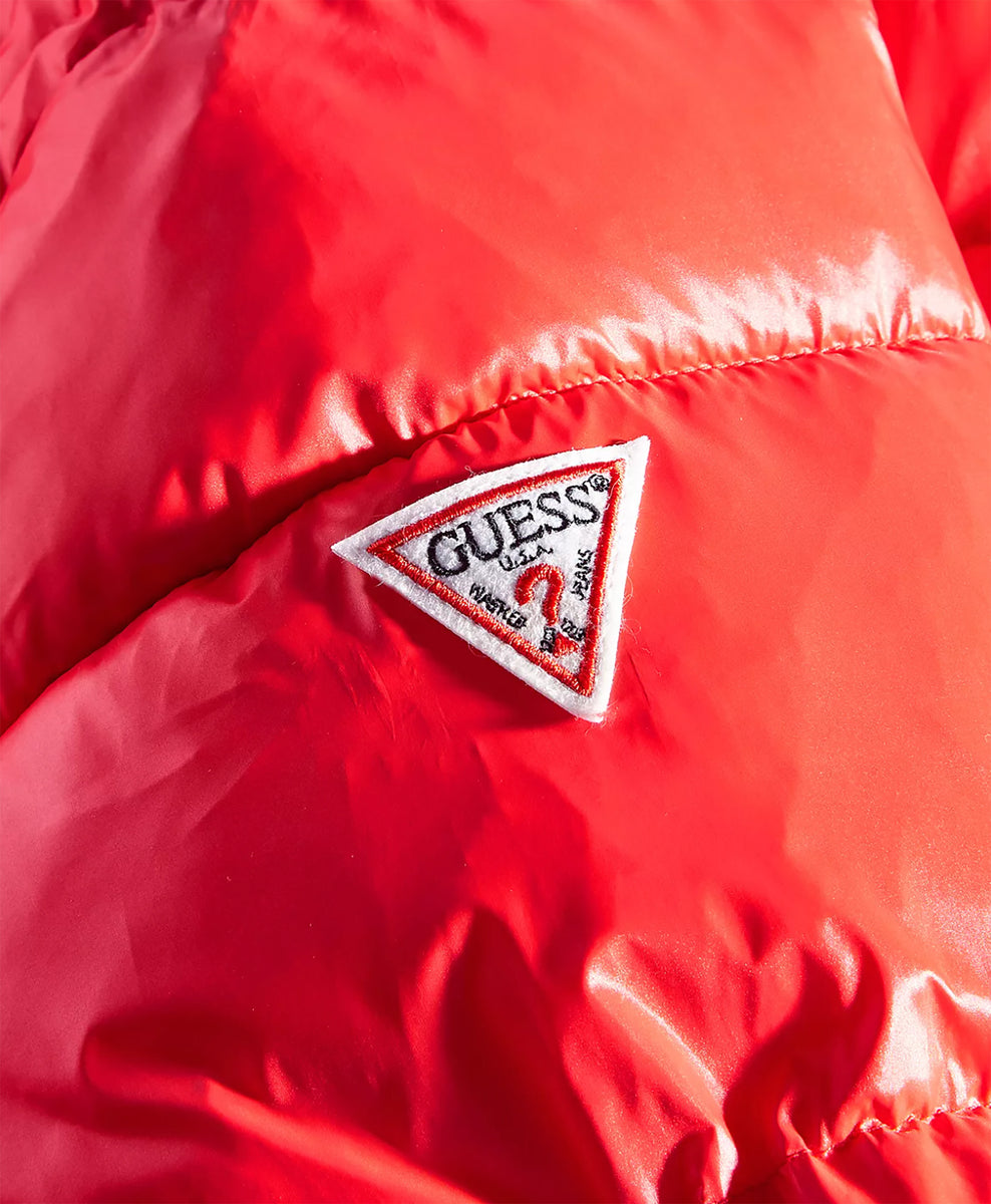 Guess - Men - Puffer Jacket w/ Hood - Crimson – Nohble