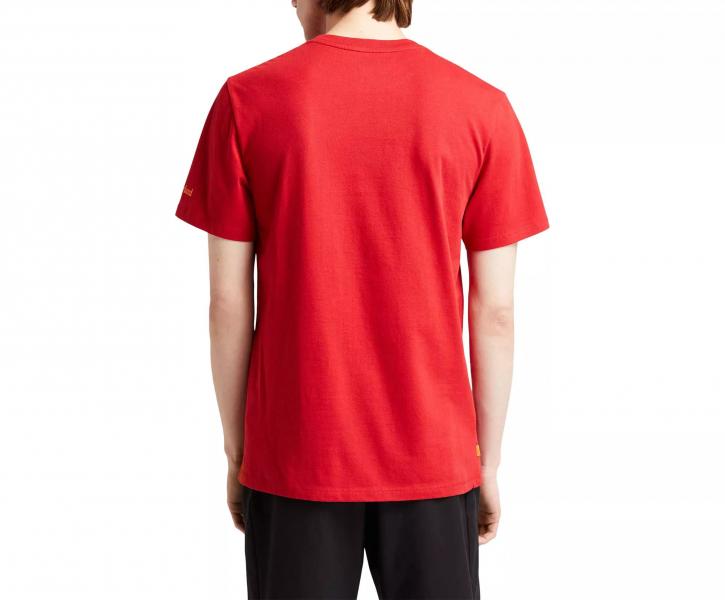timberland red t shirt