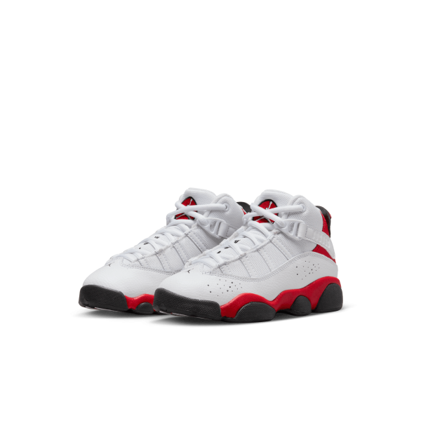 Jordan - Boy - PS 6 Rings - White/Black/University Red – Nohble