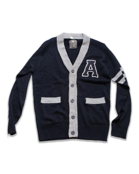 Vintage - Men - PJ Mark Collegiate Letter Cardigan - Black/Grey – Nohble