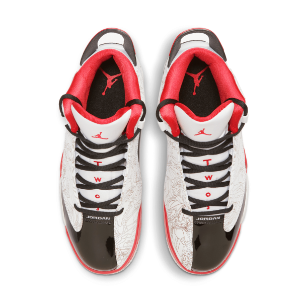 Jordan - Men - Dub Zero - White/Red/Black/Grey – Nohble