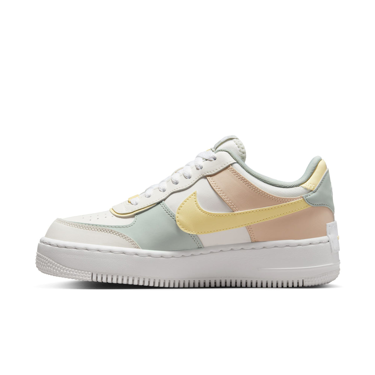 Nike - Women - AF1 Shadow - Sail/Light Silver/Citron Tint – Nohble