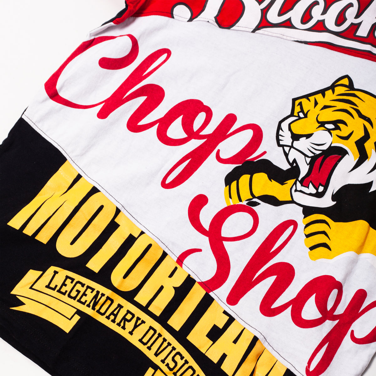 Vintage - Men - Akademics Colorblock Graphic Tee - Black/White/Red/Yel ...